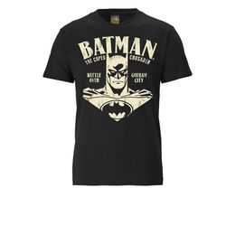 logoshirt T-Shirt 'Batman - Portrait' Damen Gr&ouml;&szlig;e L schwarz