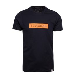 Spitzbub Shirt 'Johann' Herren Gr&ouml;&szlig;e L orange / schwarz