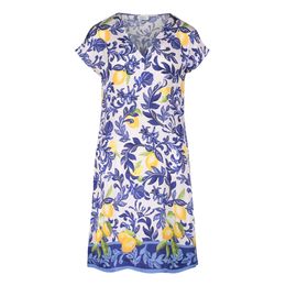 Vera Mont Sommerkleid Damen Gr&ouml;&szlig;e 42 blau / gelb / gr&uuml;n