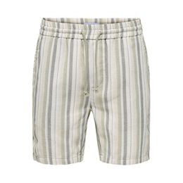 Only & Sons Only & Sons Shorts 'ONSTrev' Herren Gr&ouml;&szlig;e 34 sand / dunkelgr&uuml;n / wei&szlig;