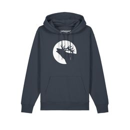 Watapparel Sweatshirt ' R&ouml;hrender Hirsch ' Herren Gr&ouml;&szlig;e XXXL anthrazit / wei&szlig;