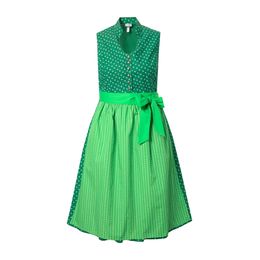 Ulla Popken Dirndl Damen Gr&ouml;&szlig;e 44 grasgr&uuml;n / dunkelgr&uuml;n