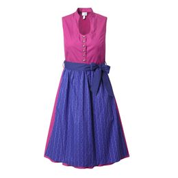 Ulla Popken Dirndl Damen Gr&ouml;&szlig;e 56 blau / pink / wei&szlig;