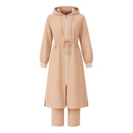 Modamihram Hosenanzug Damen Gr&ouml;&szlig;e 38 beige / wei&szlig;