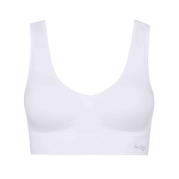 Bee Dees Beedees Top 'Bustier Comfee Crop Top' Damen Gr&ouml;&szlig;e S/M wei&szlig;
