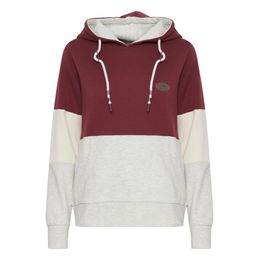 oxmo Sweatshirt 'KATHRINE' Damen Gr&ouml;&szlig;e XS ecru / graumeliert / weinrot