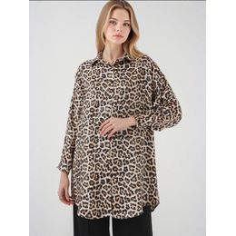 Bigdart Bluse Damen Gr&ouml;&szlig;e XL hellbeige / schwarz
