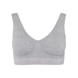 Bee Dees Beedees Top 'Bustier Comfee Crop Top' Damen Gr&ouml;&szlig;e L/XL grau