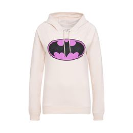 logoshirt Kapuzenpullover 'DC Comics - Batman' Damen Gr&ouml;&szlig;e XL hellbeige / lila / schwarz