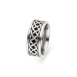 s.Oliver Ring Herren Gr&ouml;&szlig;e 62 schwarz / silber