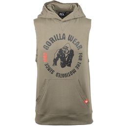 Gorilla Wear Sportsweatshirt 'Marshall' Herren Gr&ouml;&szlig;e 4XL mokka / schwarz