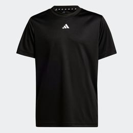 adidas Sportswear Funktionsshirt 'Essentials' Jungen Gr&ouml;&szlig;e 176 schwarz / wei&szlig;
