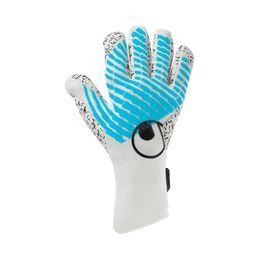 Uhlsport Sporthandschuhe 'FM Cybertec Supergrip+' Herren Gr&ouml;&szlig;e M/L azur / schwarz / wei&szlig;