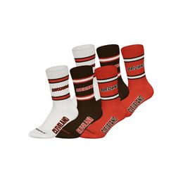 Huddle Freizeitsocken ' Cleveland Browns ' Herren Gr&ouml;&szlig;e 39/42 braun / orange / wei&szlig;