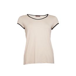 Seidel Moden T-Shirt Damen Gr&ouml;&szlig;e 6XL beige / schwarz