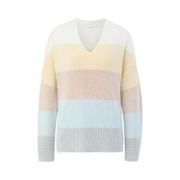 s.Oliver Pullover Damen Gr&ouml;&szlig;e S hellblau / hellbraun / pastellgelb / offwhite