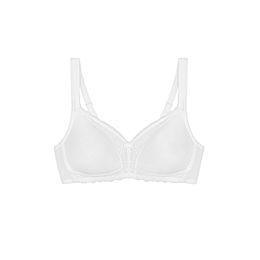 Triumph B&uuml;gelloser BH ' Modern Lace+Cotton ' Damen Gr&ouml;&szlig;e 75 wei&szlig;