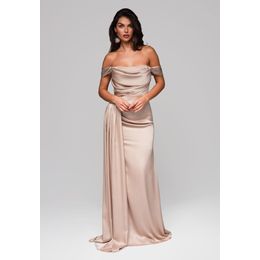 Ombre Abendkleid 'Vanessa' Damen Gr&ouml;&szlig;e 34 gold Winterkleid