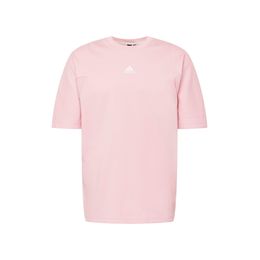 adidas Sportswear Funktionsshirt 'Studio Lounge' Herren Gr&ouml;&szlig;e XXXL pastellpink / wei&szlig;