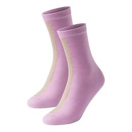Schiesser Socken Damen Gr&ouml;&szlig;e 39/42 sand / pink