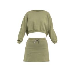 Tom Barron Set aus Sweatshirt und Rock Damen Gr&ouml;&szlig;e S khaki