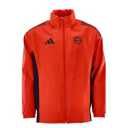 adidas Performance Regenjacke Teamline Herren Gr&ouml;&szlig;e XS rot / schwarz