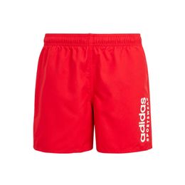 adidas Sportswear Sportbadeshorts 'Essentials' Jungen Gr&ouml;&szlig;e 152 rot / wei&szlig;