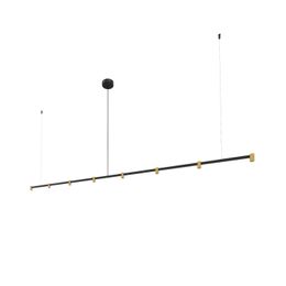 Wever & Ducr&eacute; Trace Chandelier 3.0 Ceiling Black Matt/Champagne 2700K Phase