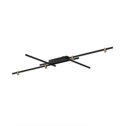 Wever & Ducr&eacute; Trace Grid 2.0 Ceiling Black Matt/Champagne 2700K Phase