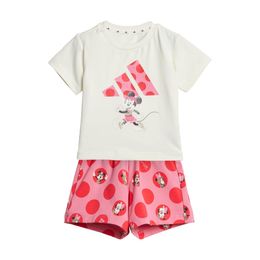 adidas Sportswear Trainingsanzug 'Disney Minnie Mouse' Jungen Gr&ouml;&szlig;e 104 rosa / rot / schwarz / wei&szlig;