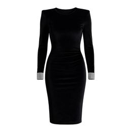 Woman Vision Kleid Damen Gr&ouml;&szlig;e 38 schwarz / silber Winterkleid