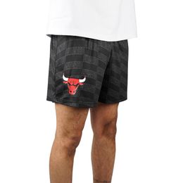 New Era Sportshorts 'Chicago Bulls' Herren Gr&ouml;&szlig;e M hellgrau / grenadine / schwarz / wei&szlig;