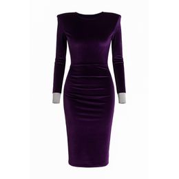 Woman Vision Kleid Damen Gr&ouml;&szlig;e 40 lila / silber Winterkleid