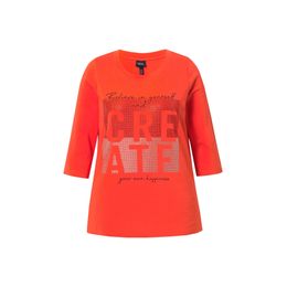Ulla Popken Shirt Damen Gr&ouml;&szlig;e 11XL/12XL orange / rot