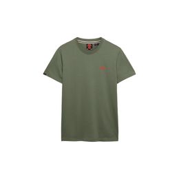 Superdry & Co T-Shirt 'Essential' Herren Gr&ouml;&szlig;e XL khaki / orange