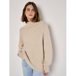 Apricot Oversized Boucle Tunic Jumper ' ' Damen Gr&ouml;&szlig;e S stone