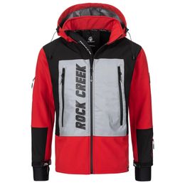 Rock Creek Outdoorjacke Herren Gr&ouml;&szlig;e 5XL grau / rot / schwarz