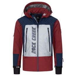 Rock Creek Funktionsjacke Herren Gr&ouml;&szlig;e 4XL navy / hellblau / weinrot