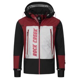 Rock Creek Funktionsjacke Herren Gr&ouml;&szlig;e XXL merlot / melone / schwarz / naturwei&szlig;
