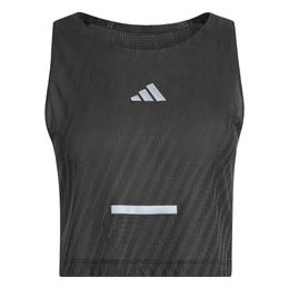adidas Performance Sporttop 'Adi365' Damen Gr&ouml;&szlig;e M/L hellgrau / schwarz