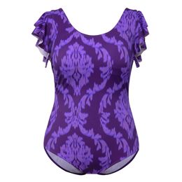 Ulla Popken Badeanzug Damen Gr&ouml;&szlig;e XXXL/4XL violettblau