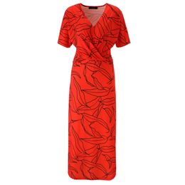 Aniston Selected Kleid Damen Gr&ouml;&szlig;e 40 rot / schwarz Winterkleid