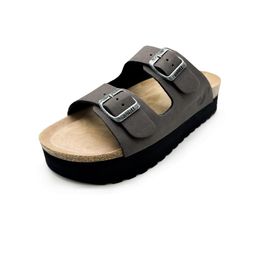 THIES Pantolette 'THIES 1856 Eco Bio Plateau Sandal' Damen Gr&ouml;&szlig;e 37 dunkelgrau