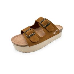 THIES Pantolette 'THIES 1856 Eco Bio Plateau Sandal' Damen Gr&ouml;&szlig;e 36 cognac