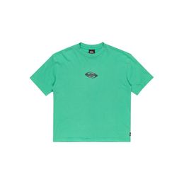 Quiksilver T-Shirt 'Global Heat' Jungen Gr&ouml;&szlig;e 164/170 gr&uuml;n / rosa / schwarz