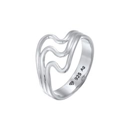 Elli Ring 'Welle' Damen Gr&ouml;&szlig;e 54 silber