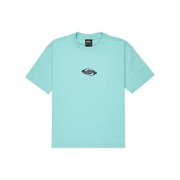Quiksilver T-Shirt 'Global Heat' Jungen Gr&ouml;&szlig;e 176 aqua / smaragd / pink / schwarz