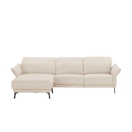 Wohnwert Ecksofa Leder Bellana &brvbar; beige &brvbar; Ma&szlig;e (cm): B: 285 H: 101 T: 161.0 &raquo; H&ouml;ffner