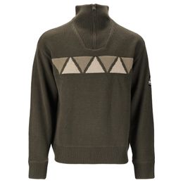 SOS Pullover 'Aboda' Herren Gr&ouml;&szlig;e XS khaki / oliv / schwarz