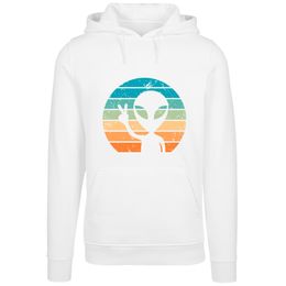 F4NT4STIC Sweatshirt 'Alien Piece Sonnenuntergang' Herren Gr&ouml;&szlig;e 5XL wei&szlig;